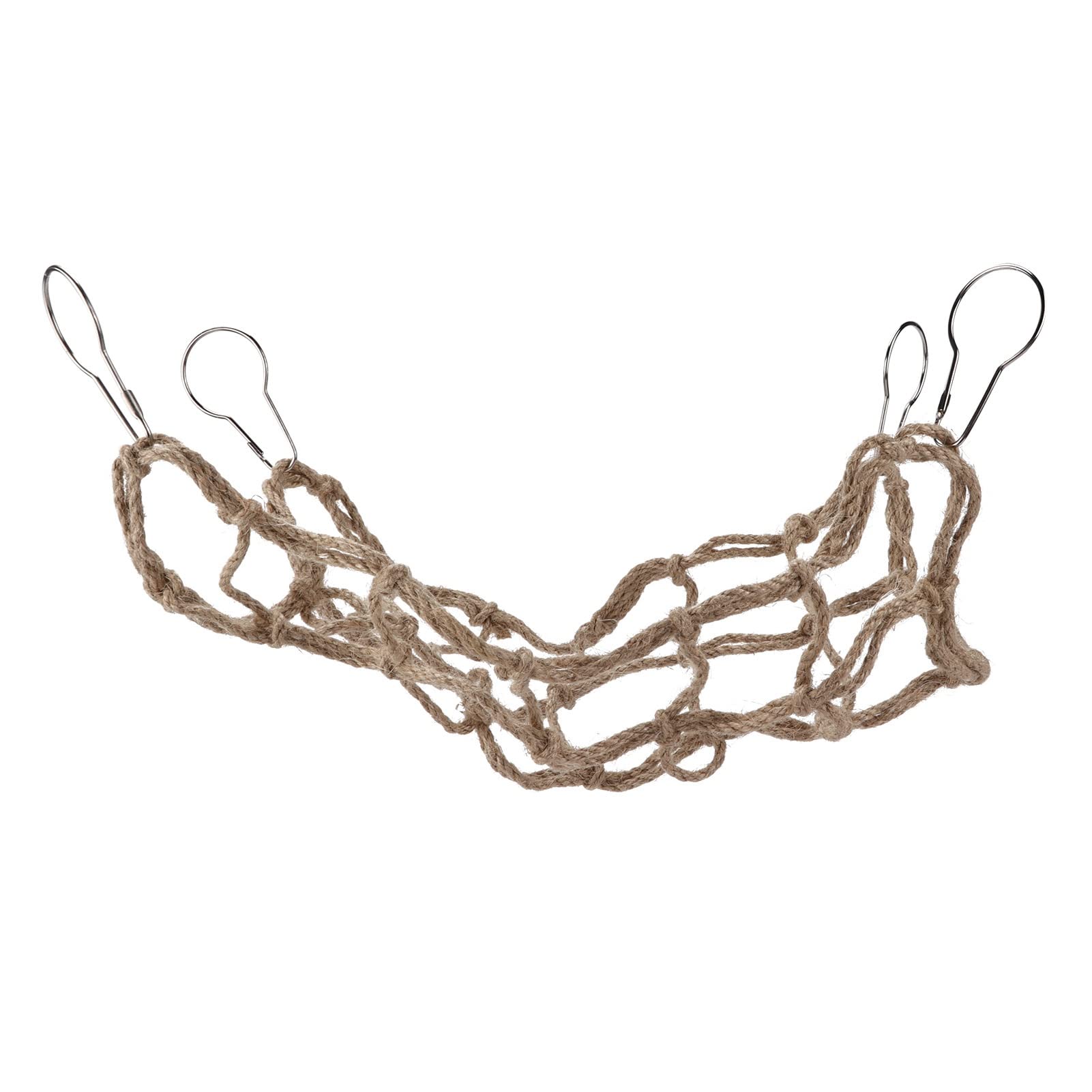 Filet d'escalade pour oiseaux en corde de chanvre tissée avec 4 cercles ...