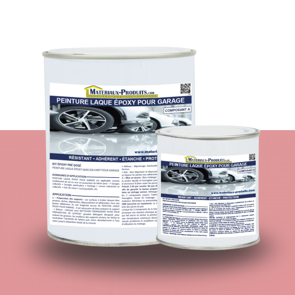 Peinture laque époxy pour garage Kit de 1 Kg Rose RAL 020 70 30 | Leroy ...