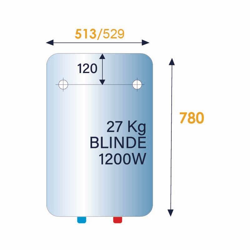 Chauffe-eau électrique blindé vertical mural 100L - THERMOR - 261049 ...