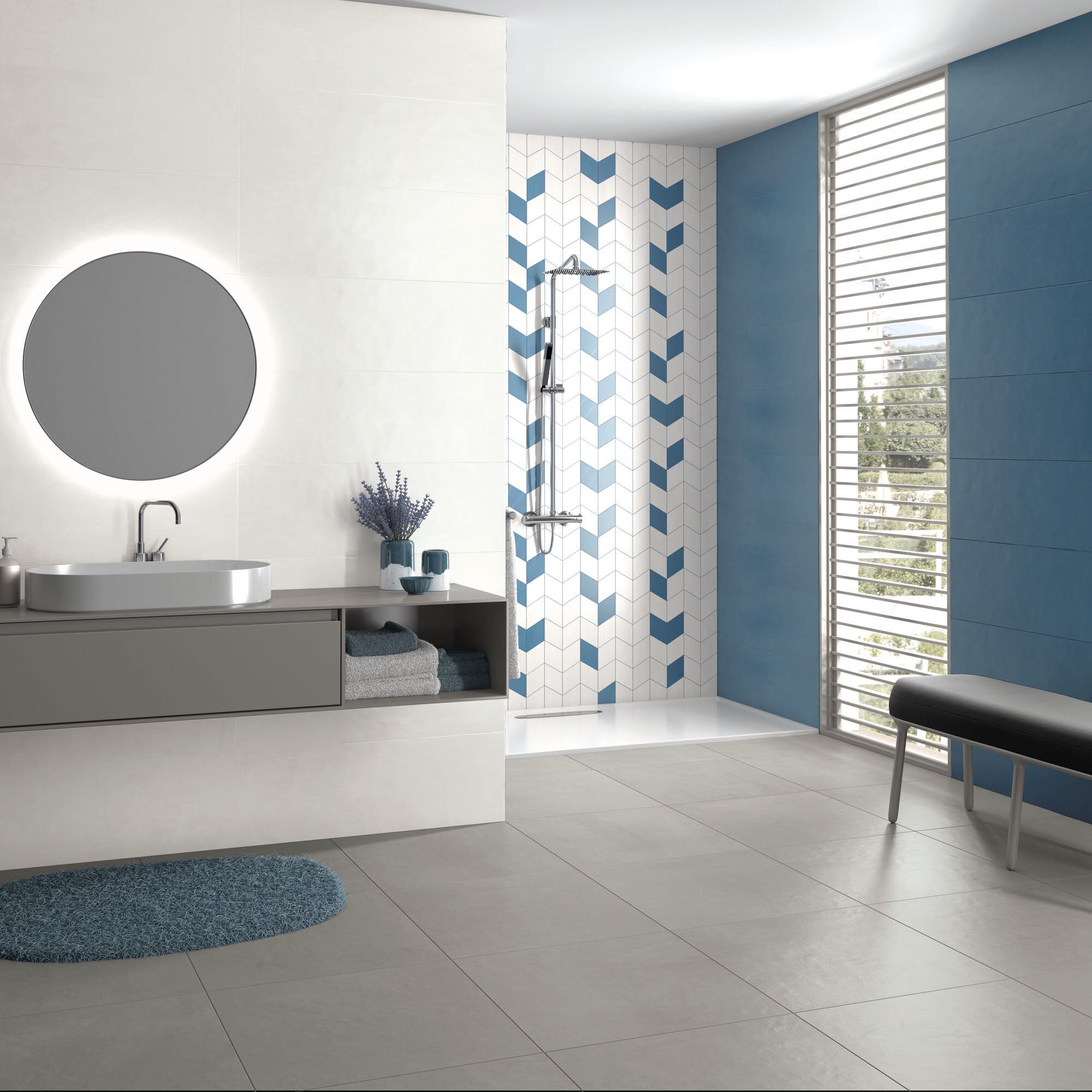 Faïence - LIV´IN - CLOUD WHITE - 30x90 Rectifié | Leroy Merlin