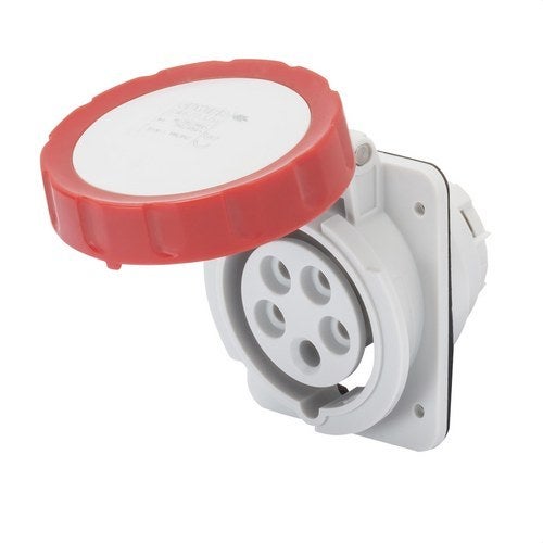 Prise fixe 10° IP66/67 3P+N+T 32A 380-415V, rouge, 6H | Leroy Merlin
