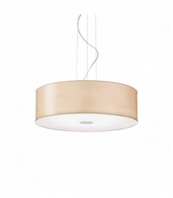 Ideal Lux Woody - Lámpara colgante de techo redondo grande de 5 luces ...