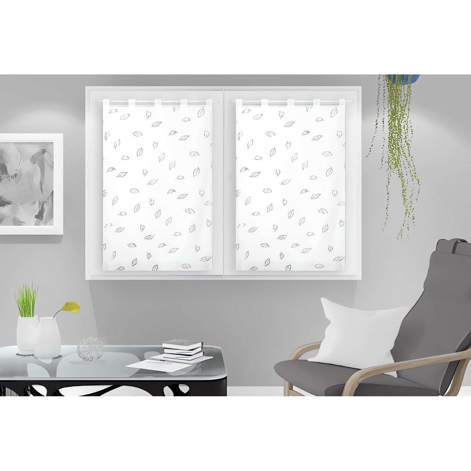 Paire de brise bise 60x120 cm LAURENE, par Soleil d'Ocre | Leroy Merlin