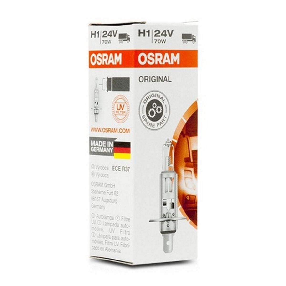 Ampoule pour voiture Osram 64155.TP H1 24V 70W | Bricoman
