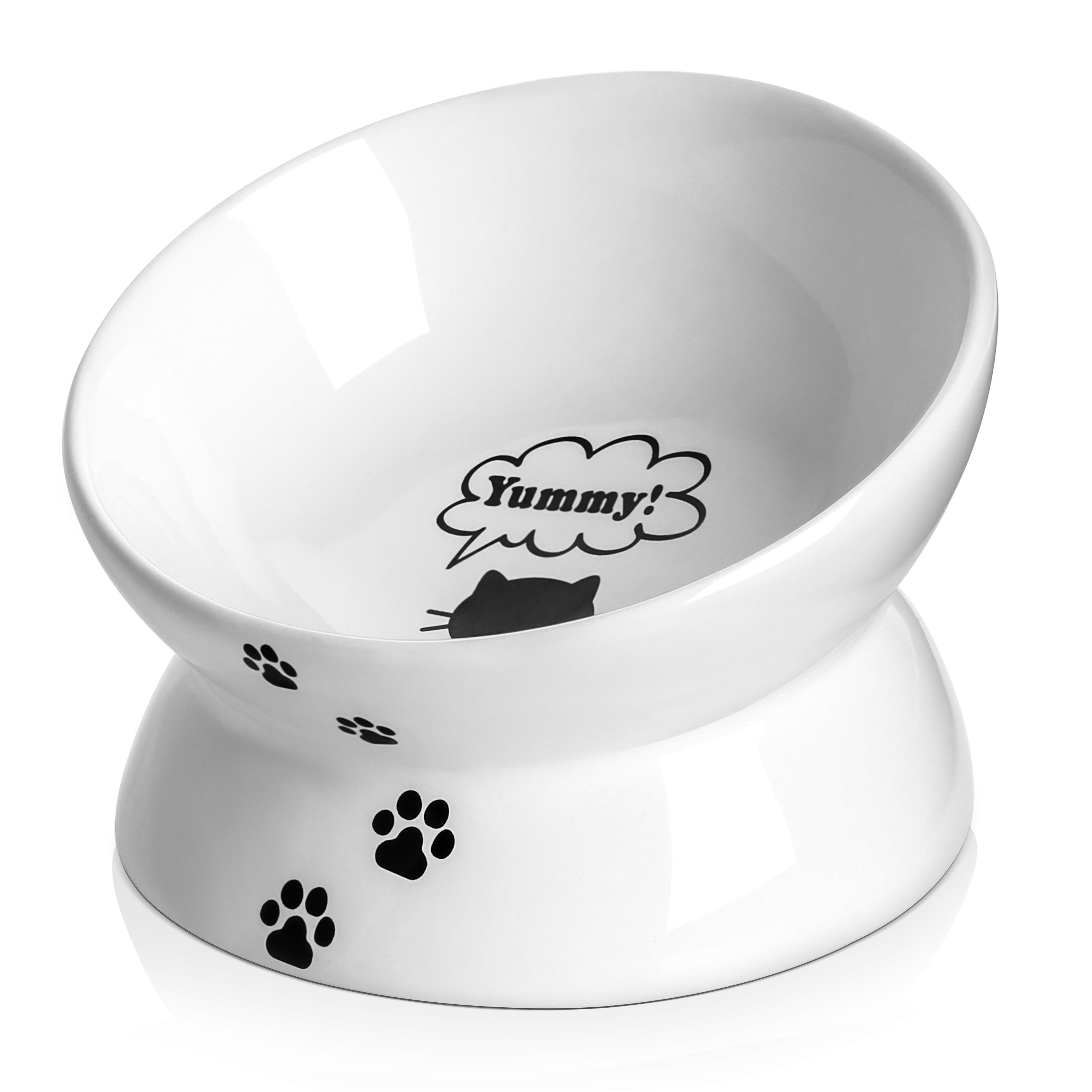 Y YHY Bol pour Chat, Bols de Nourriture pour Chat inclinés et surélevés ...