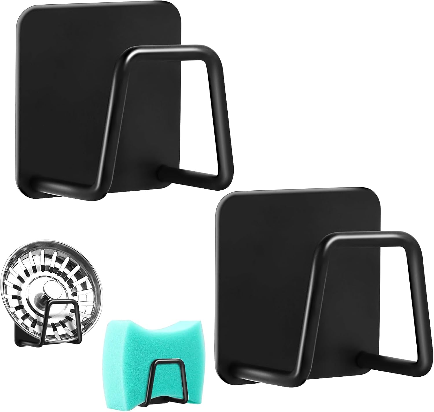 Porte Eponge Evier Cuisine,Porte Eponge Evier Auto Adhesif,304 INOX ...