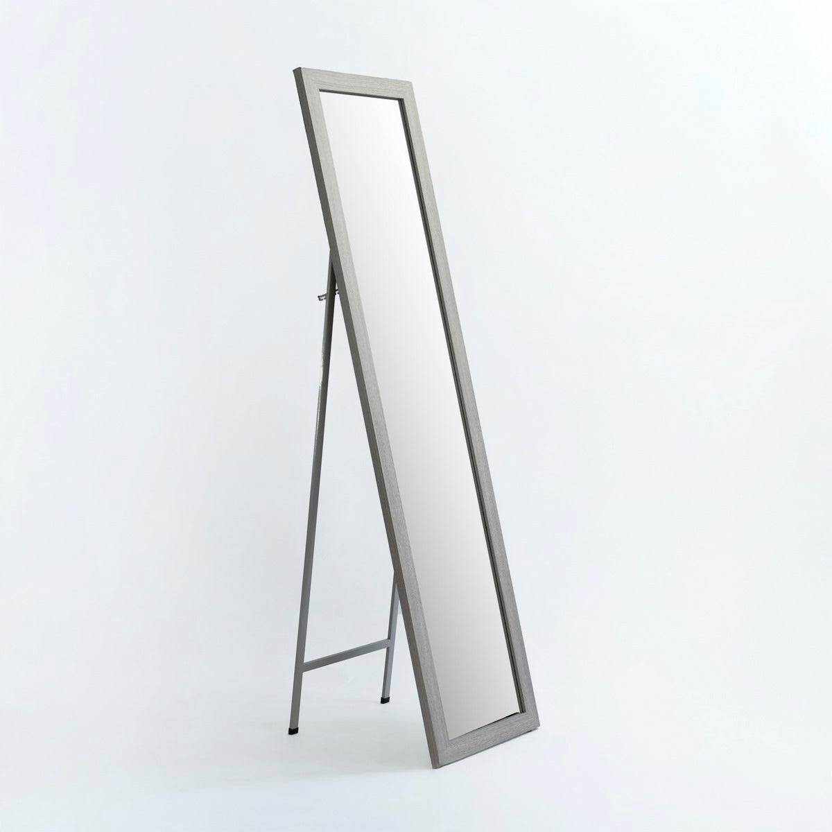 Espejo de pie gris de madera MDF de 37x157 cm CasaSelección | Leroy Merlin