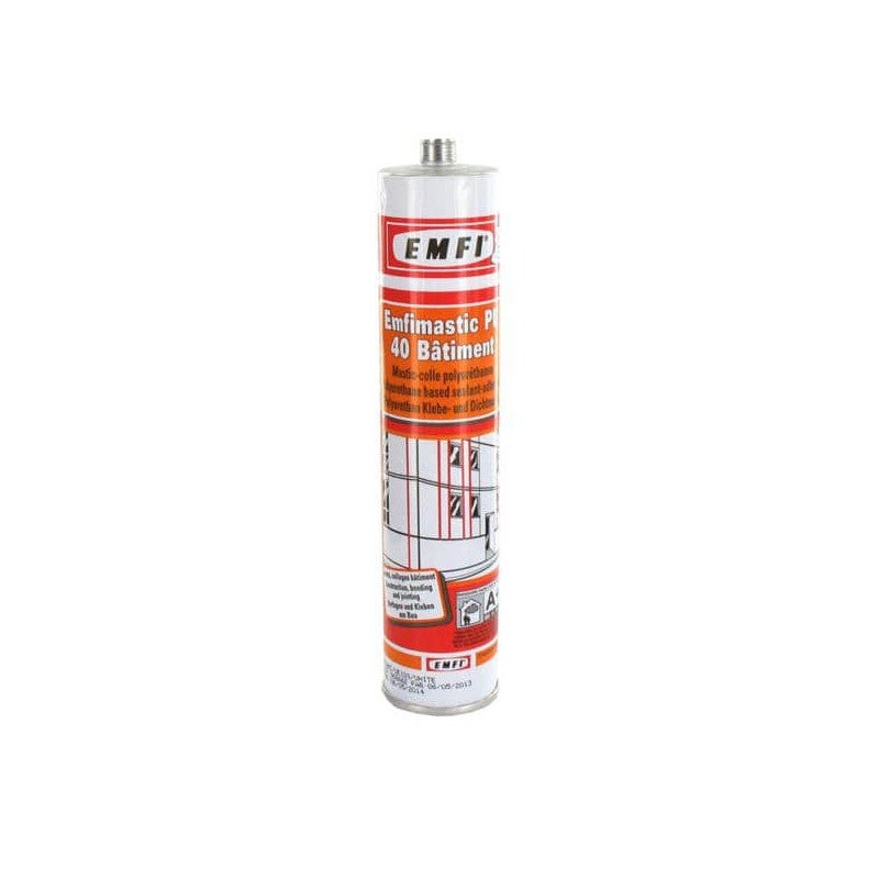 Mastic polyuréthanne blanc EMFI PU 40 bâtiment 300ml | Leroy Merlin