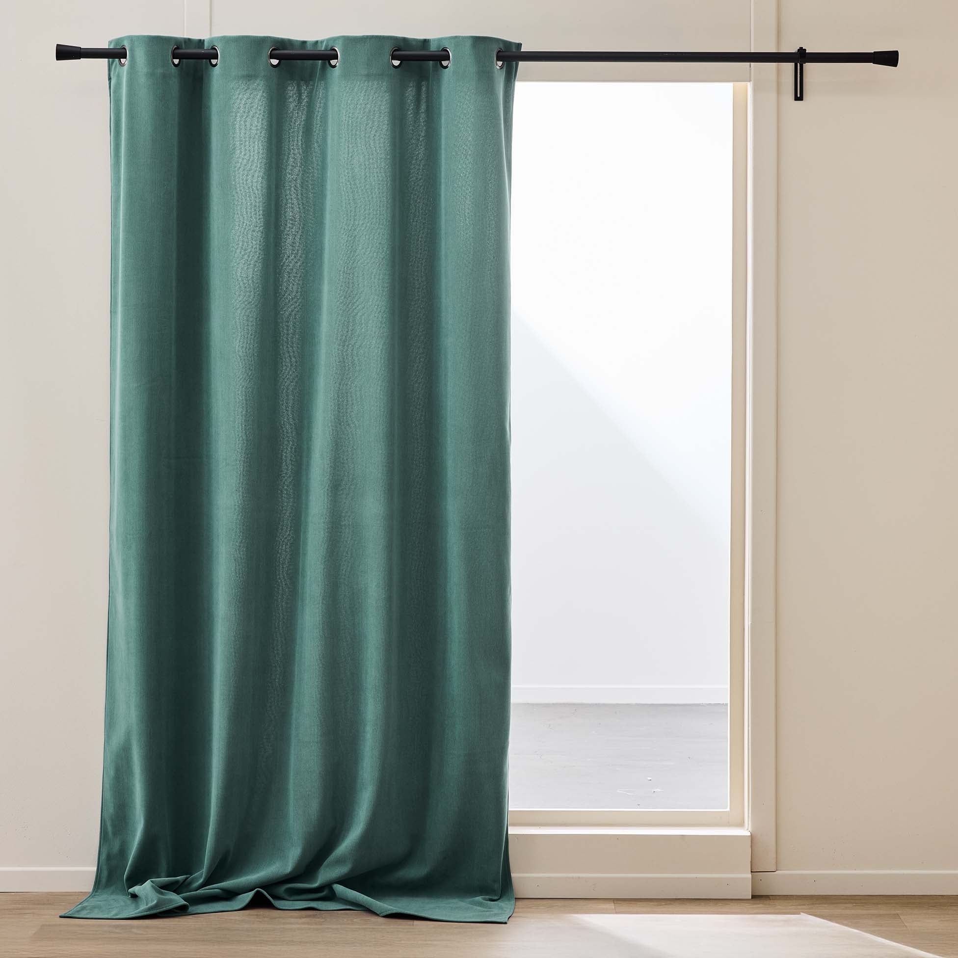 Rideau thermique à œillets 140 x 260 cm – Velours côtelé doublé polaire ...