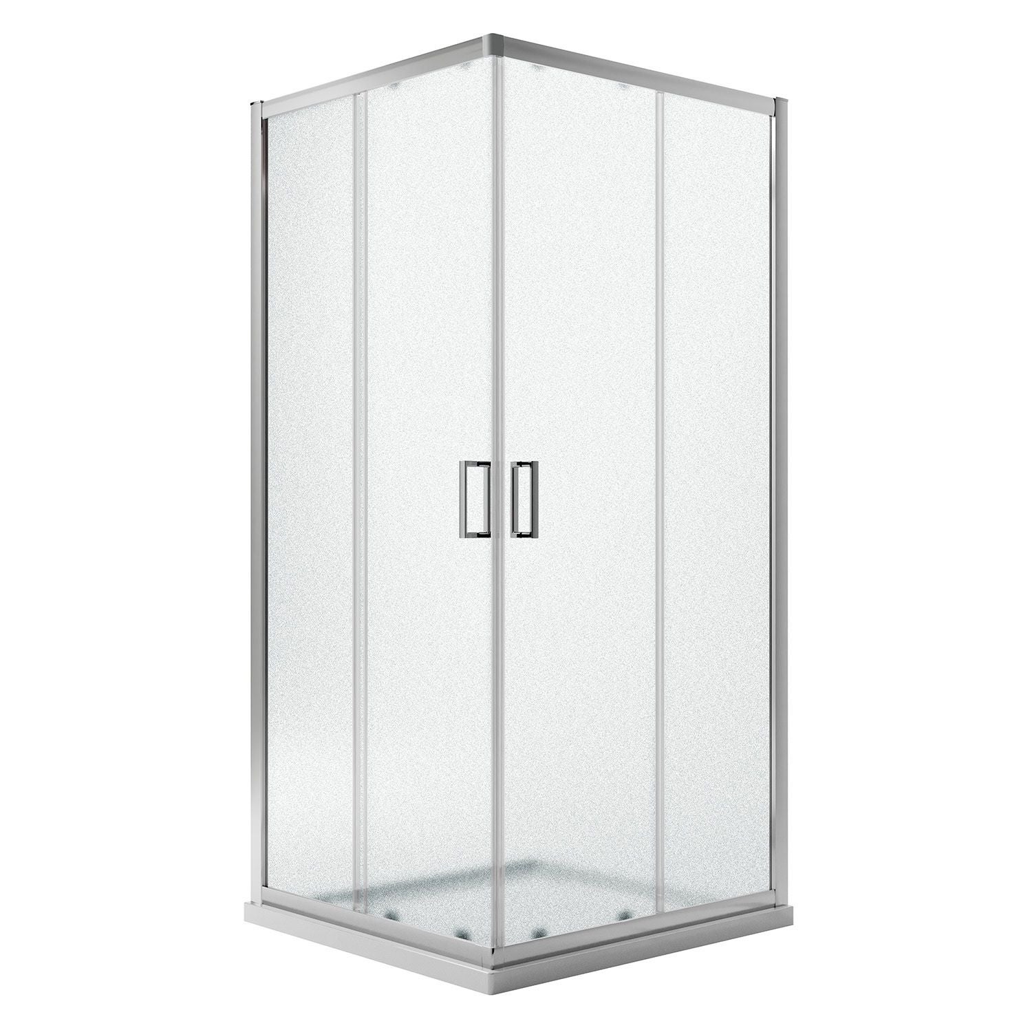 Cabine Paroi Douche 75x100 H198 Opaque 6mm mod. Ready | Bricoman