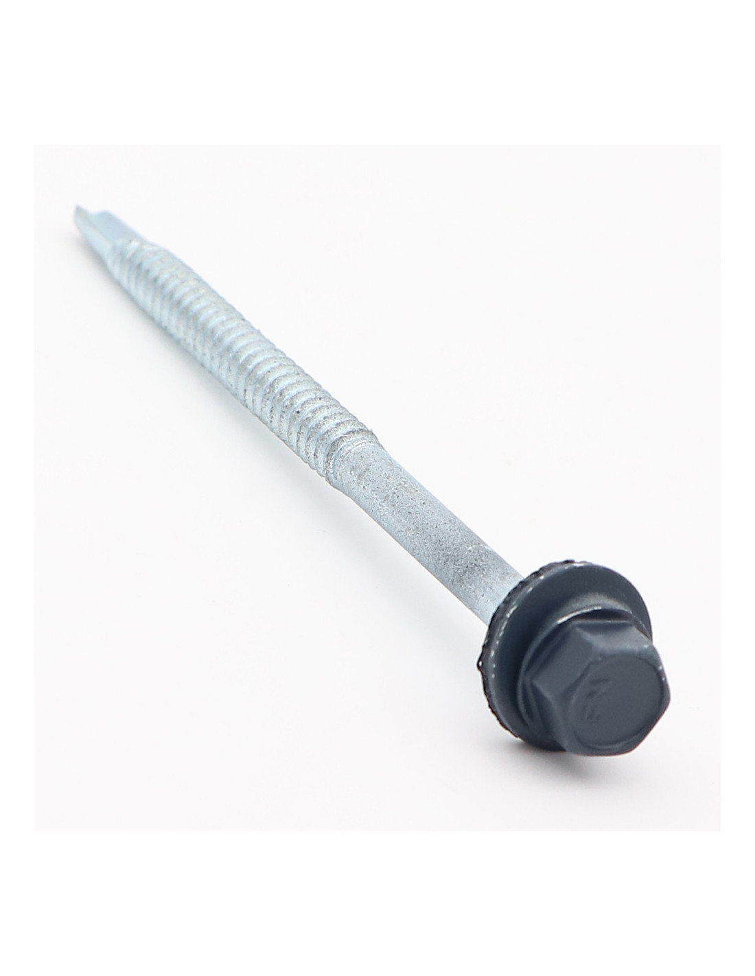 Vis autoperceuse Tête hexagonale TH 6.3X100 Rondelle d"étanchéite avec joint néoprene EPDM Acier ...