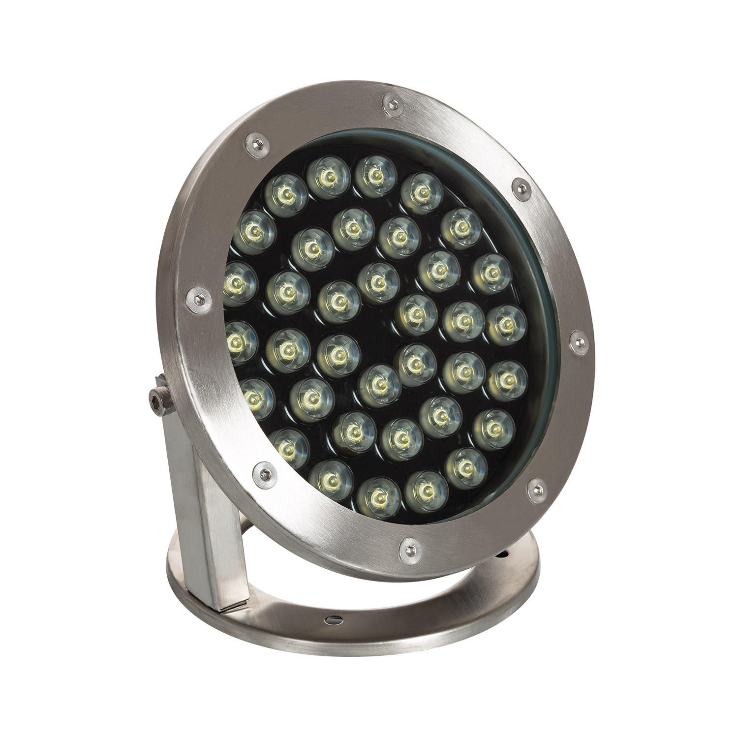 Spot LED Fixation au Sol 12V 36W Submersible IP68 4000K Blanc neutre ...