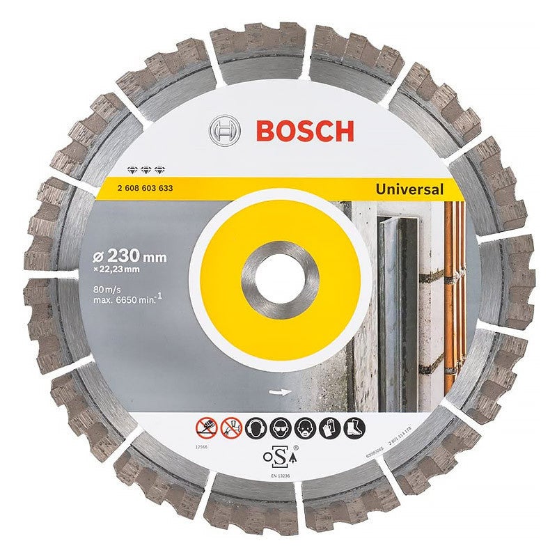 Disque à tronçonner diamanté Universal BOSCH 2608603633 230mm | Bricoman