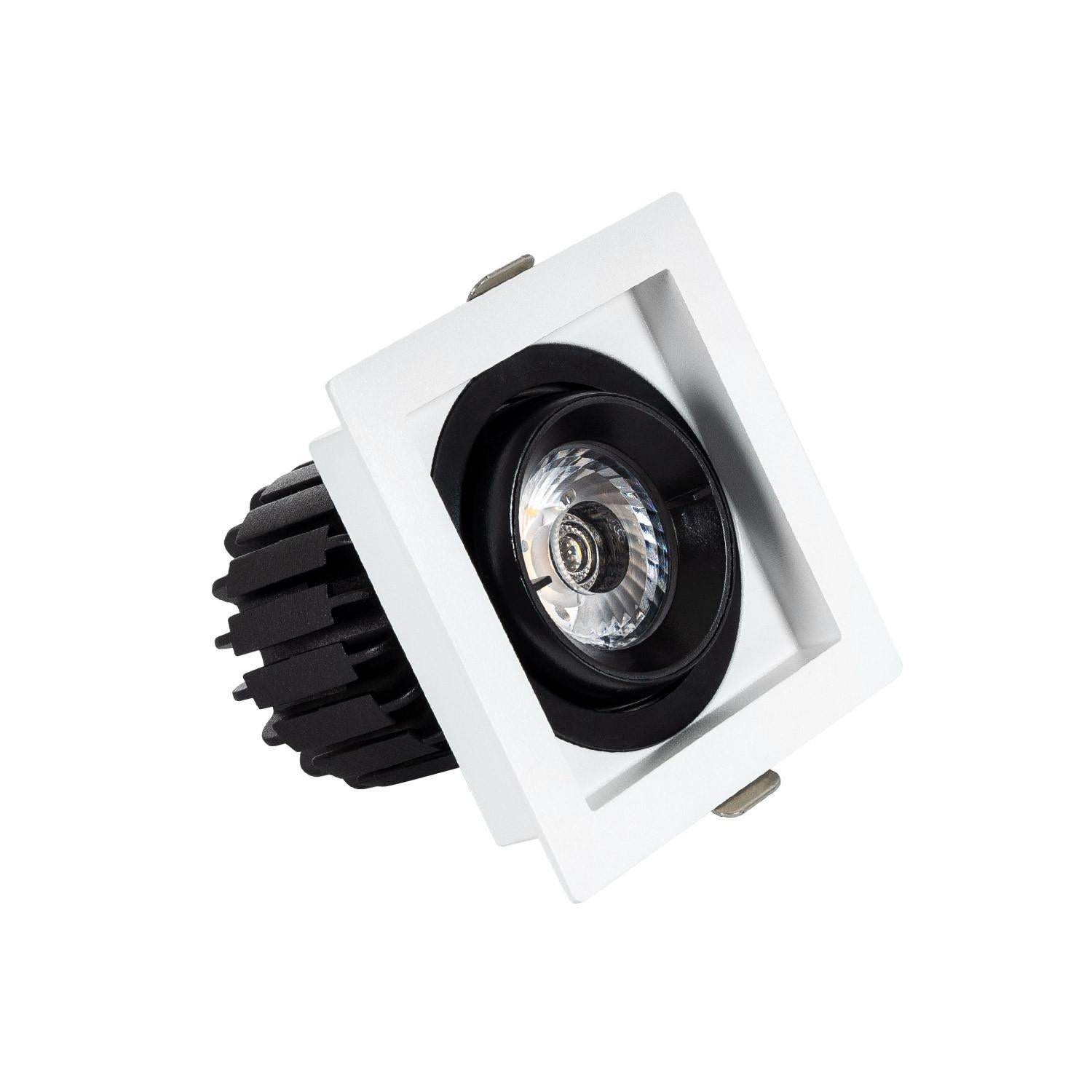 Foco Downlight LED 7W COB Direccionable 360º Cuadrado Corte 82x82 mm ...
