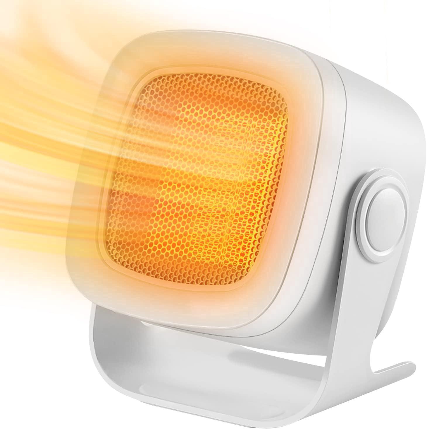 Radiateur d'appoint 800 W, radiateur soufflant électrique silencieux ...