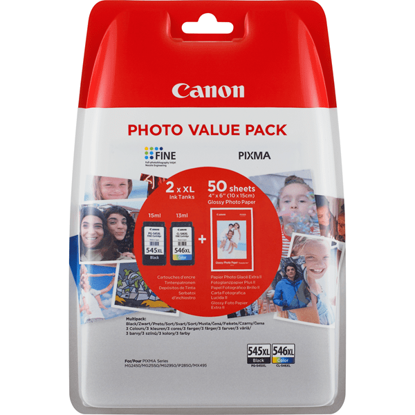 Canon Can 545XL + 546XL + Carta fotografica Orig(2) | Leroy Merlin