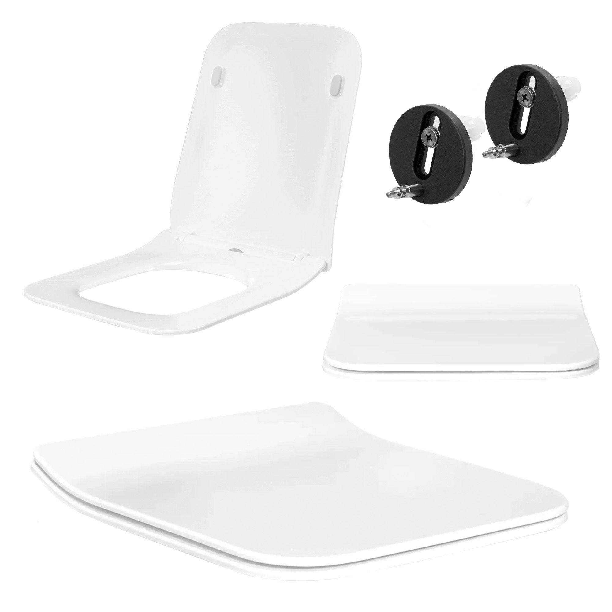 Tapa Y Asiento Rea Wc Martin Raul White - 44x35,5x5cm | Leroy Merlin