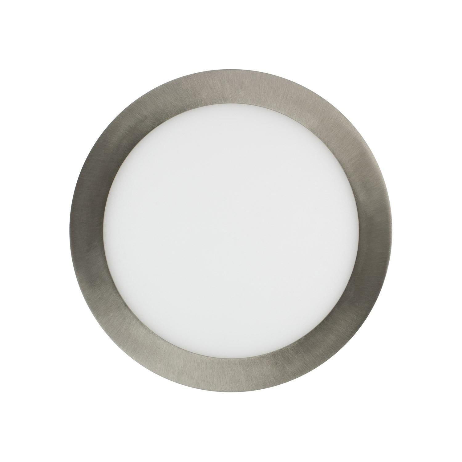 Placa LED 18W Circular SuperSlim Corte Ø 205 mm Silver, 4000K Blanco ...