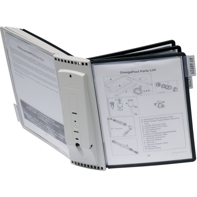 Support Mural 10 Pochettes pour Consultation et Présentation Documents ...