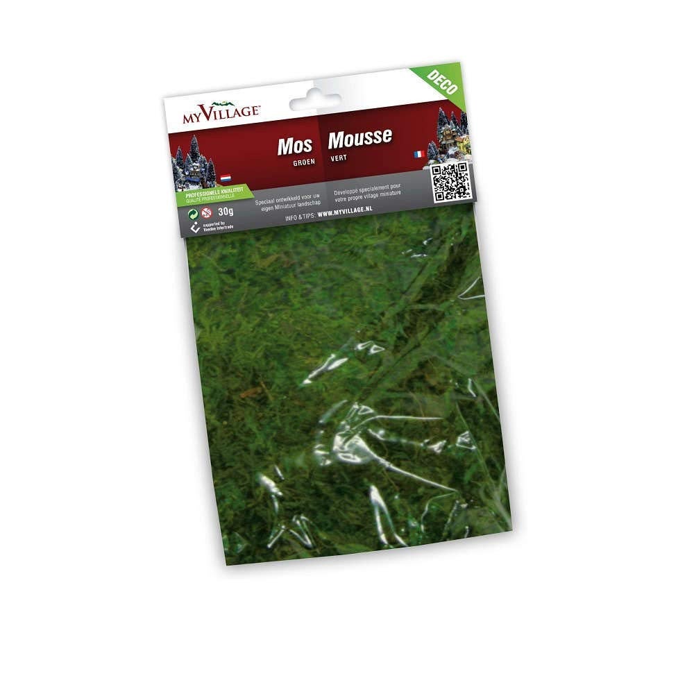 Mousse verte décorative - 30 g - My Village | Leroy Merlin
