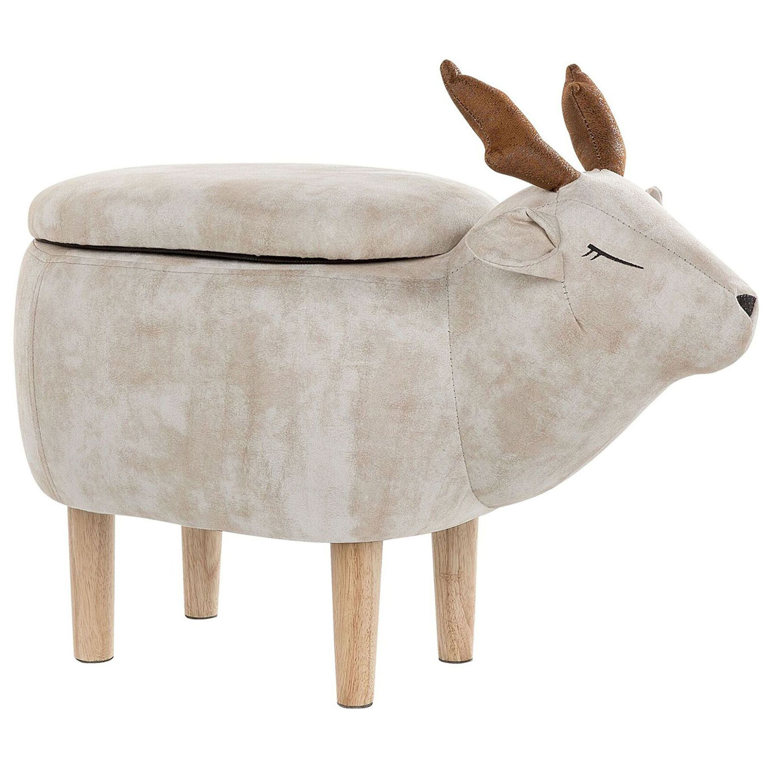 Beliani Taburete REINDEER Beige | Leroy Merlin