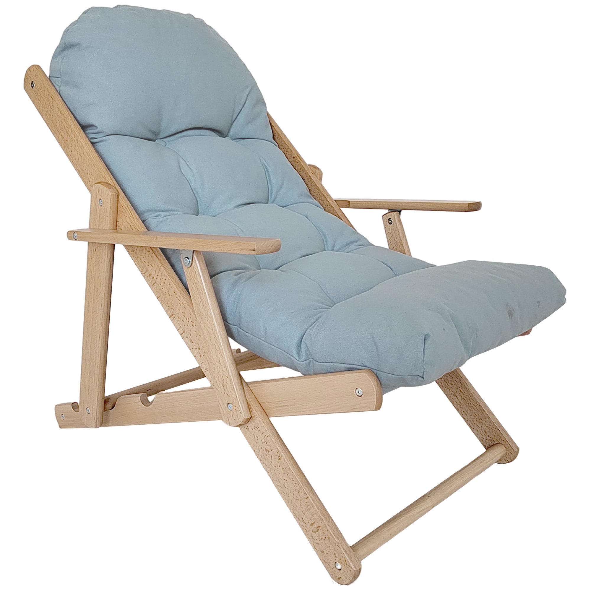 Accent chair, lounge chair, adjustable backrest, beech wood frame, up ...