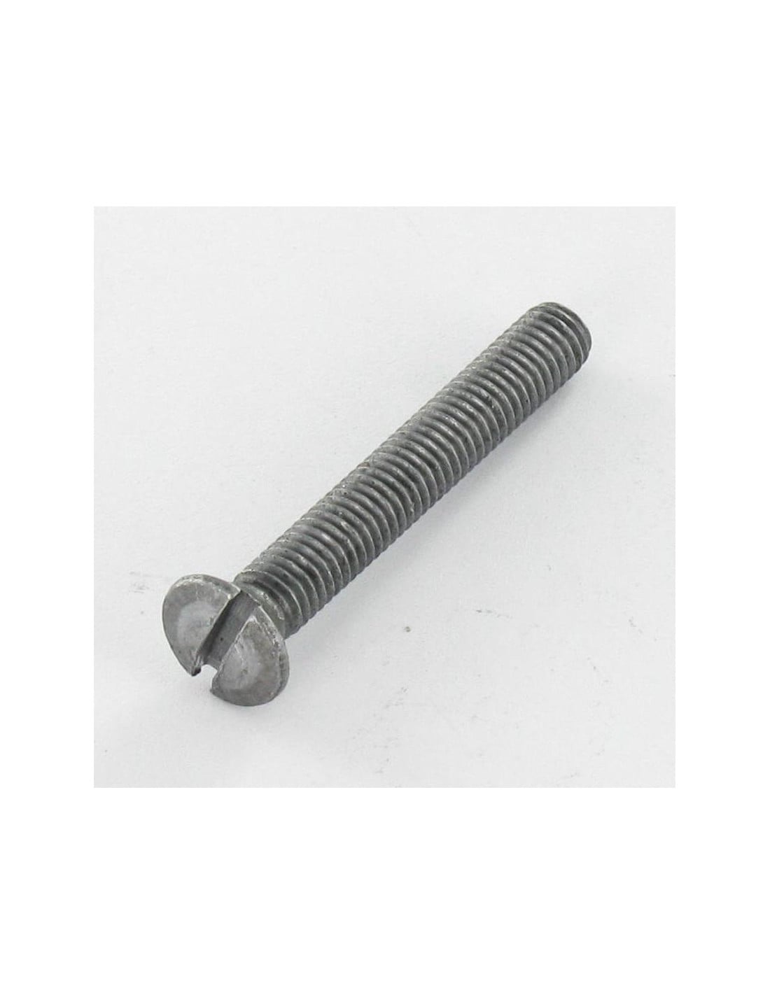 Vite Per Metalli Testa Forata Bombata Con Intaglio M4X25 Acciaio Grezzo ...