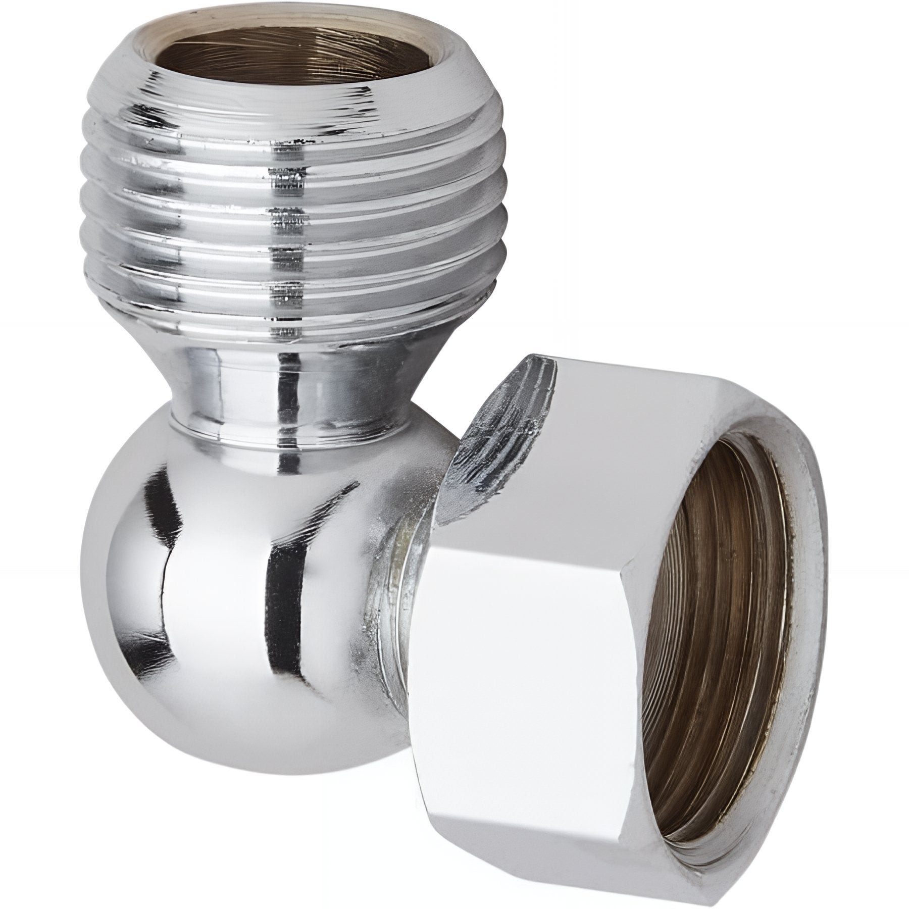 Coude rotule chromé pour installation de plomberie sanitaire mâle ...