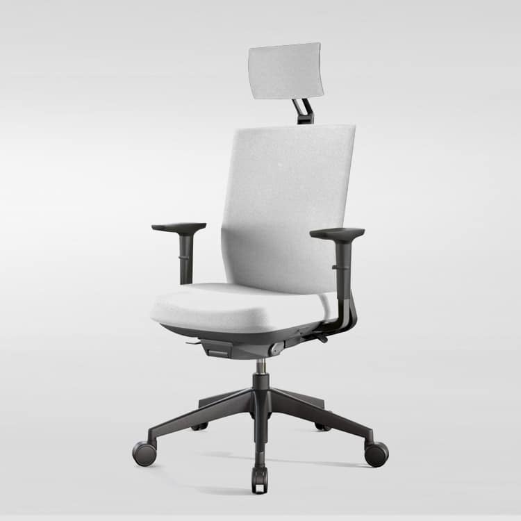 Siège de bureau ergonomique Actiu Stay Headrest - Smoky | Leroy Merlin