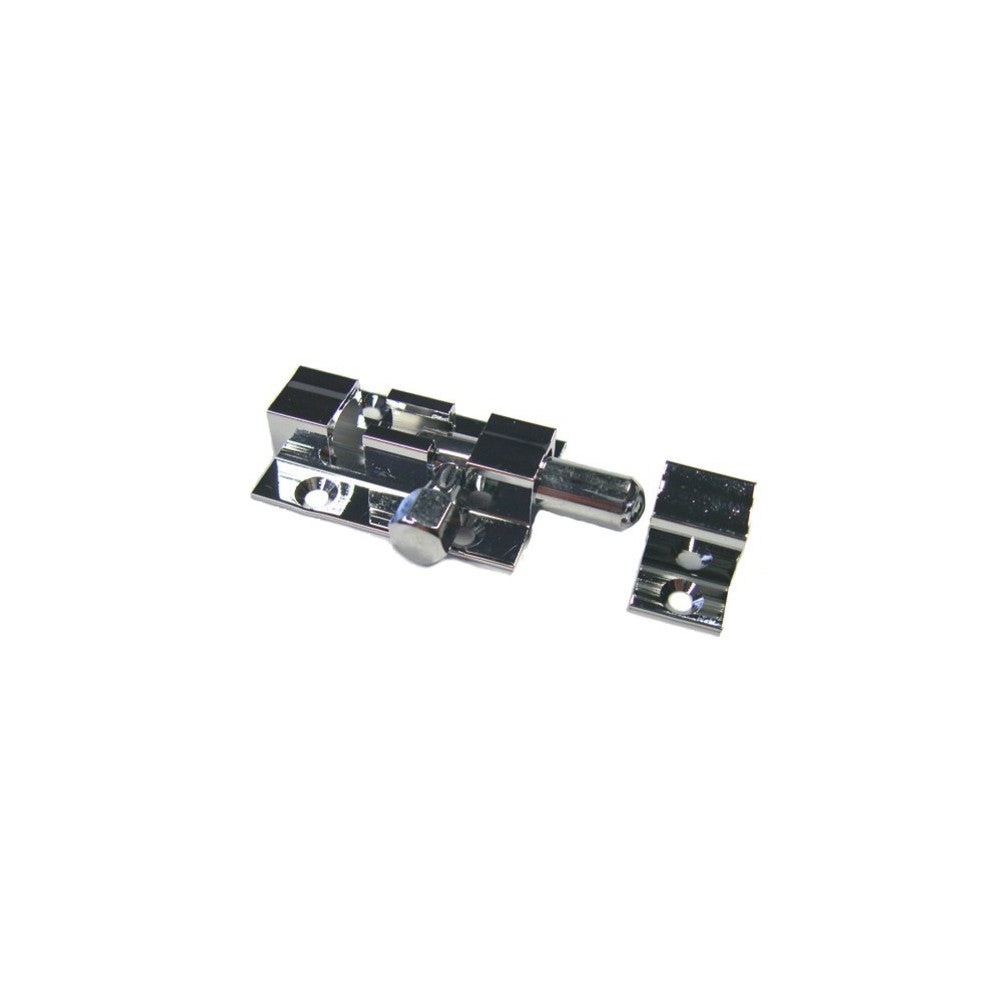 Targette pêne rond SHEPHERD 40112 laiton chromé 50x25 mm | Leroy Merlin