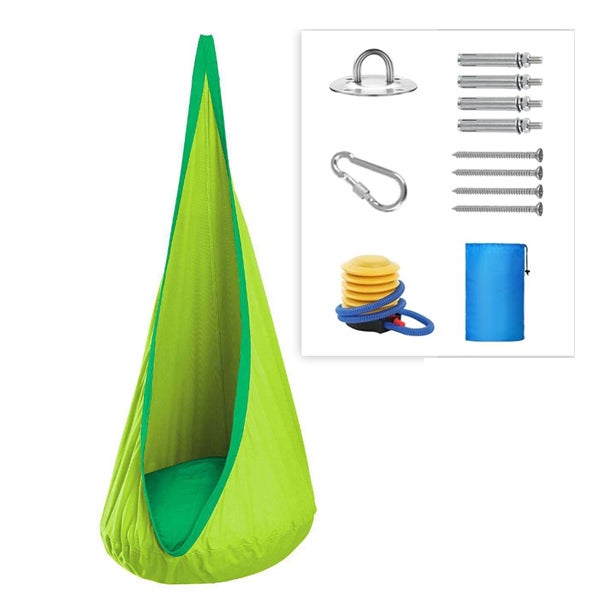 Hamaca columpio para niños, hamaca con almohada inflable, hamaca ...