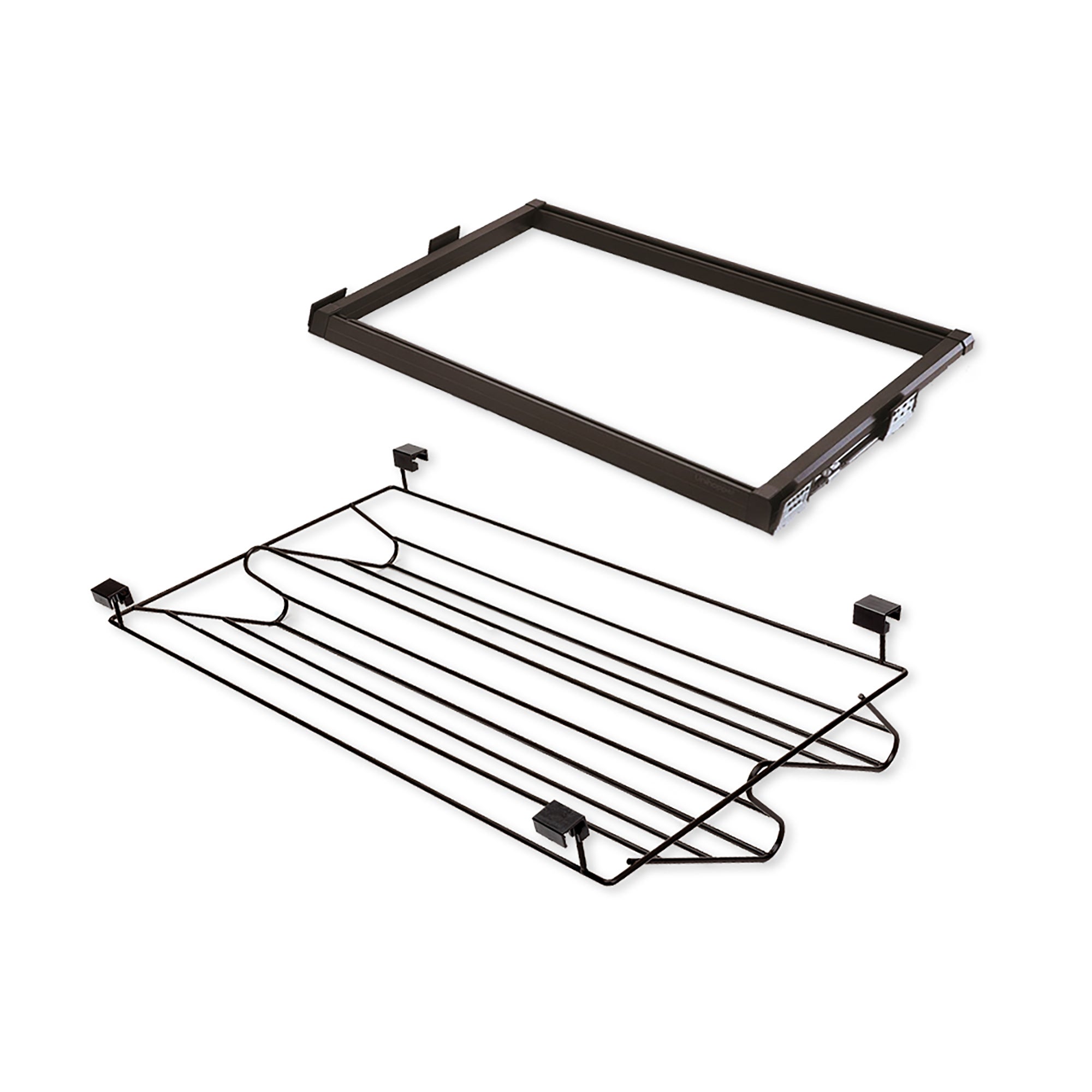 Emuca Kit de rangement de chaussures en métal et cadre de roulement ...