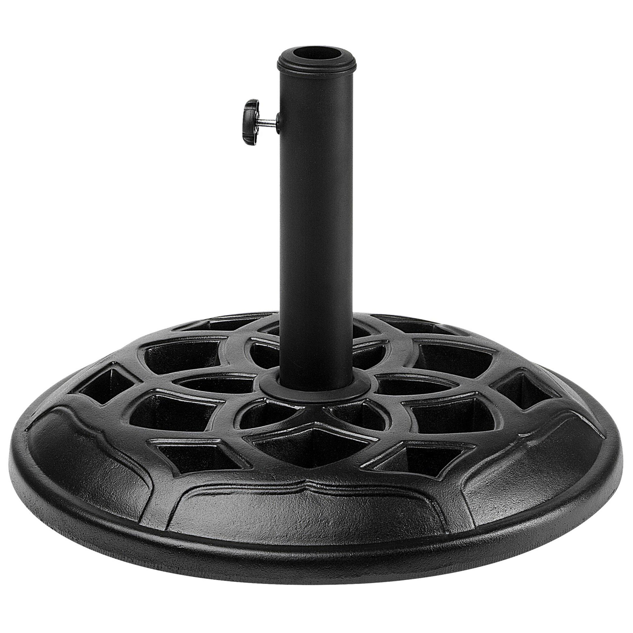 Socle de parasol CETO Noir Rond 23 kg | Leroy Merlin
