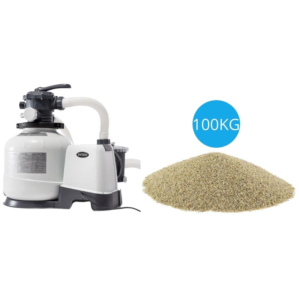 Intex - Pompe filtre à sable 10500 L/u & Filtre à sable 100 kg | Leroy ...