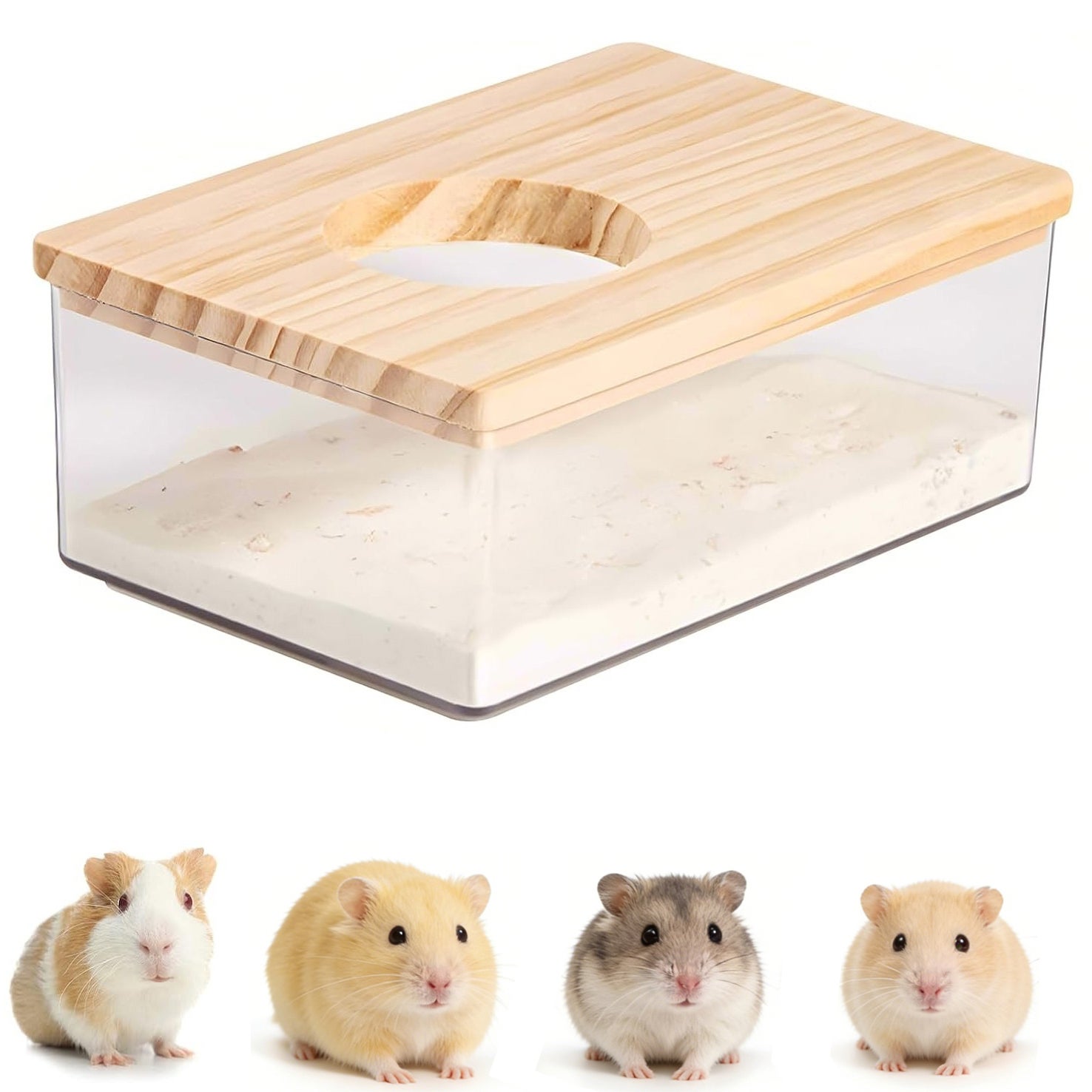 Bac à sable pour hamster, cabine de douche pour hamster, toilettes pour ...
