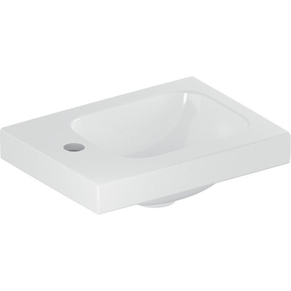 Geberit iCon Light lavamanos, 38 cm x 28 cm, con orificio de grifería a ...