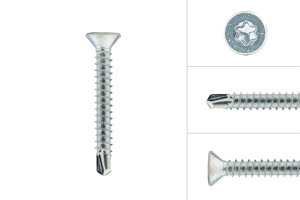 Wovar Vis autoforantes avec pointe auto-perceuse 4.2 x 32 mm Torx 20 ...