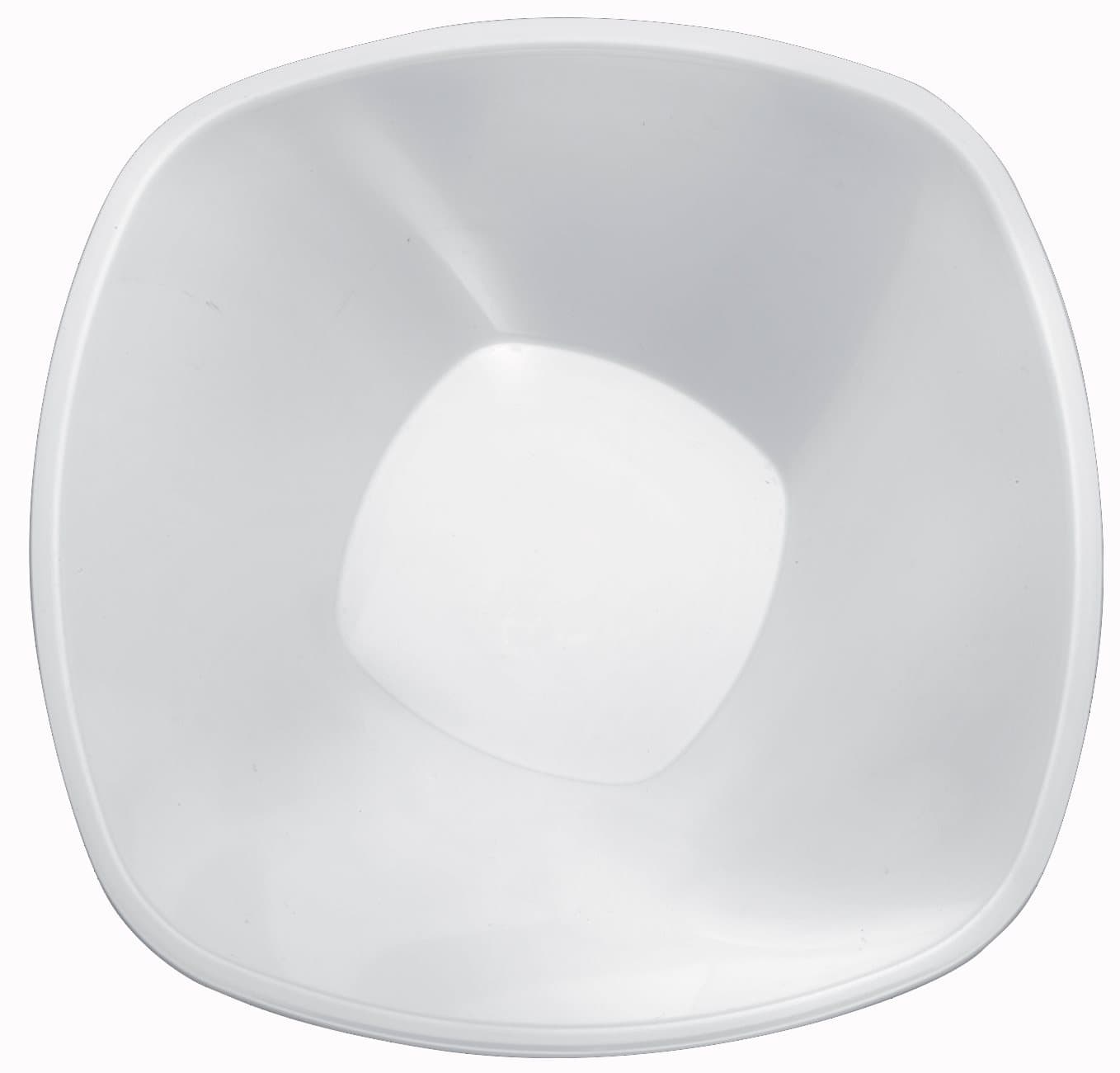 Monouso | Bol de Plástico PP "Square" Blanco 3000ml Ø27,7cm (3 Uds ...