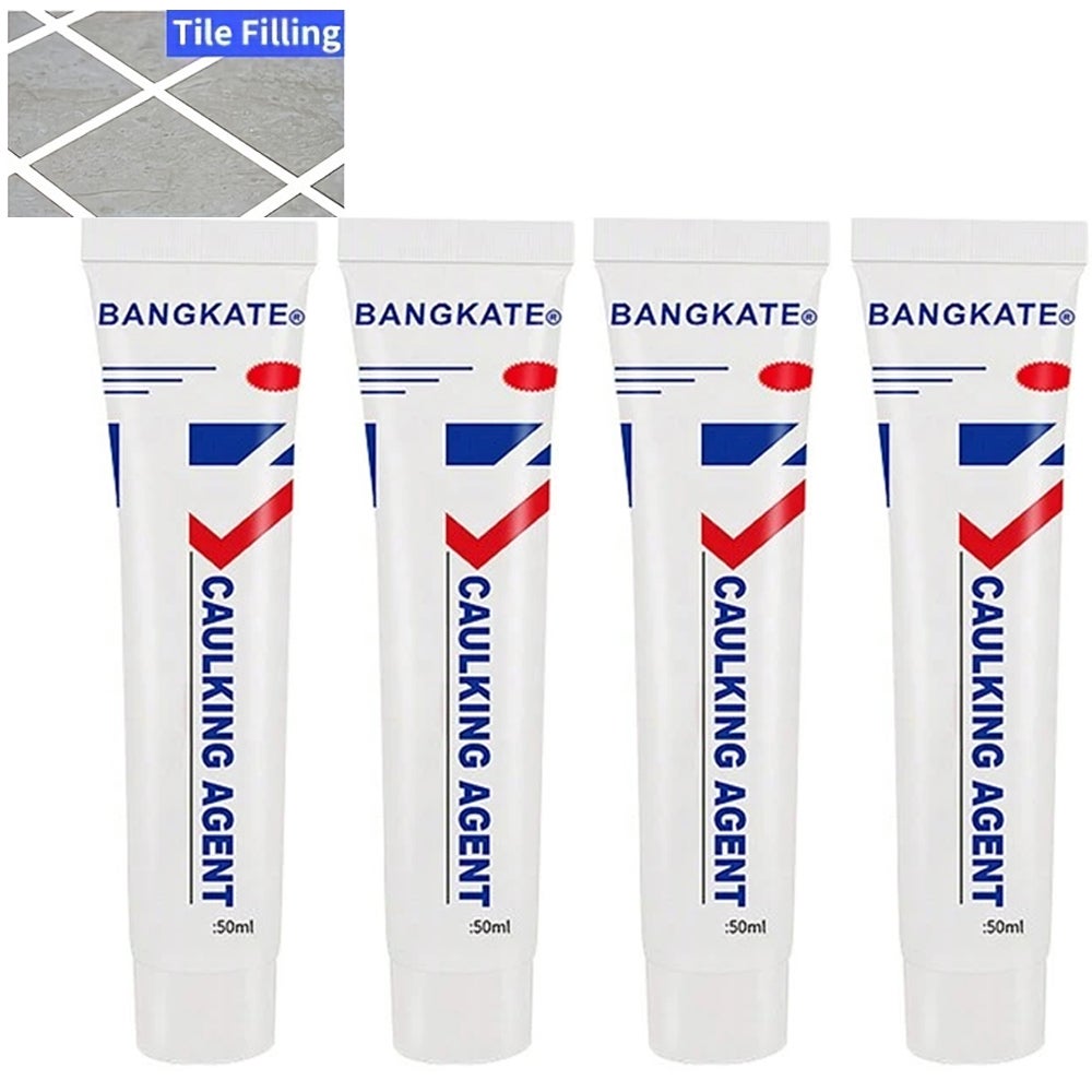 4 mastics de jointoiement 50 ml, carrelage, carrelage, évier, mastic WC ...
