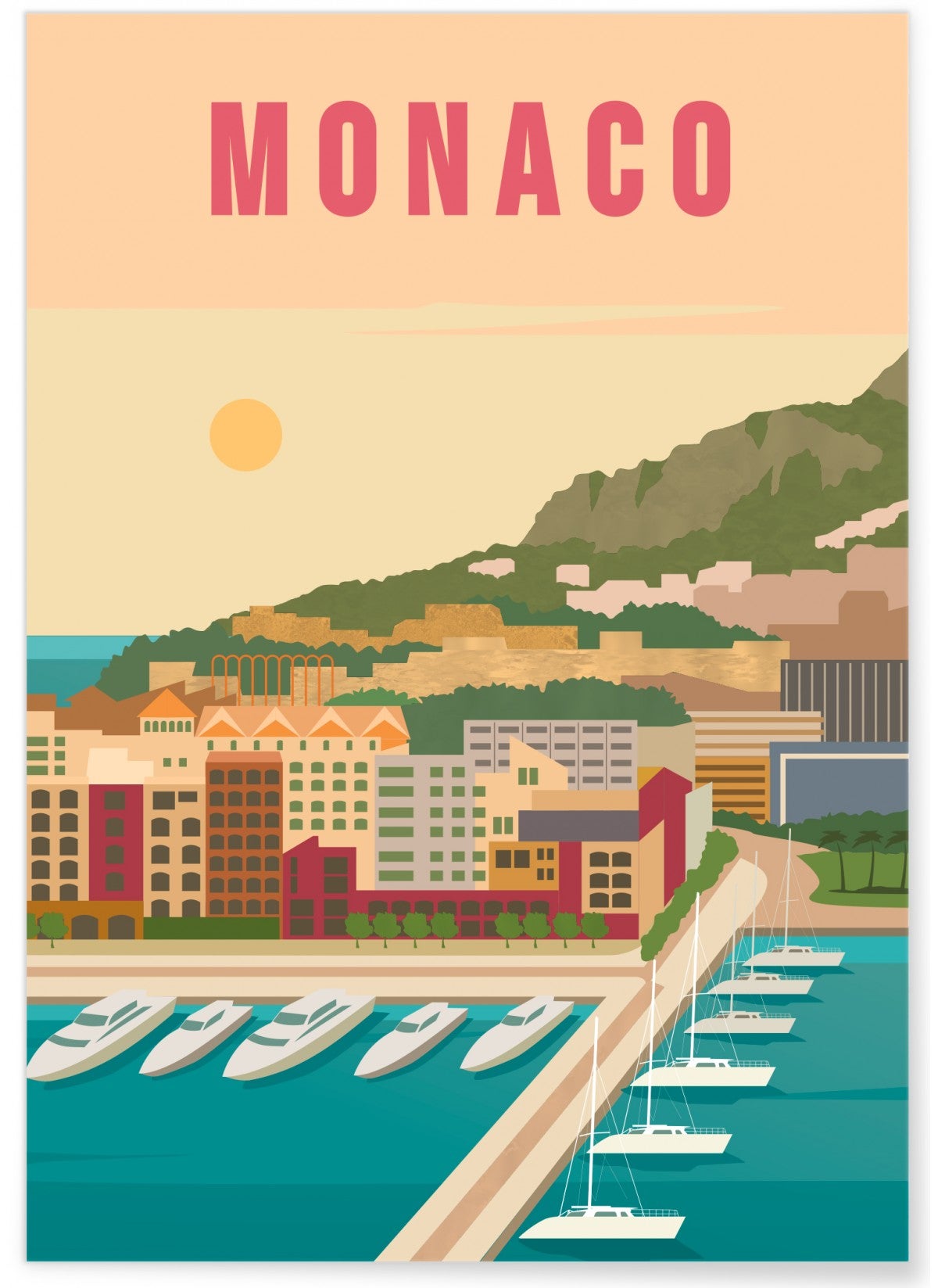 Affiche Monaco - Format A3 - | Leroy Merlin