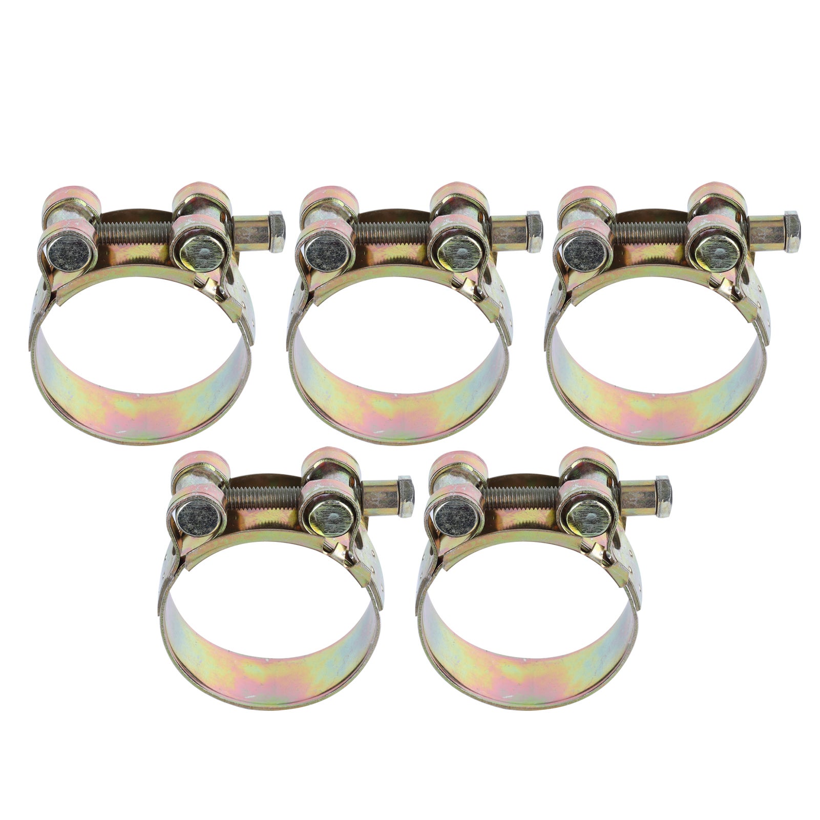 Lot de 5 colliers de serrage en acier galvanisé à tête unique pour ...