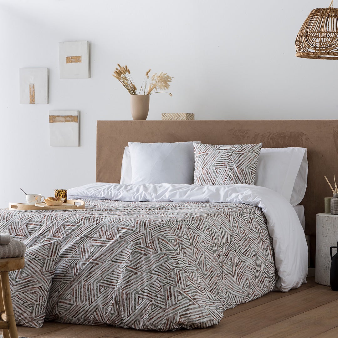 Funda nórdica Guy Laroche PAMIU 140x200 cm - marrón | Leroy Merlin