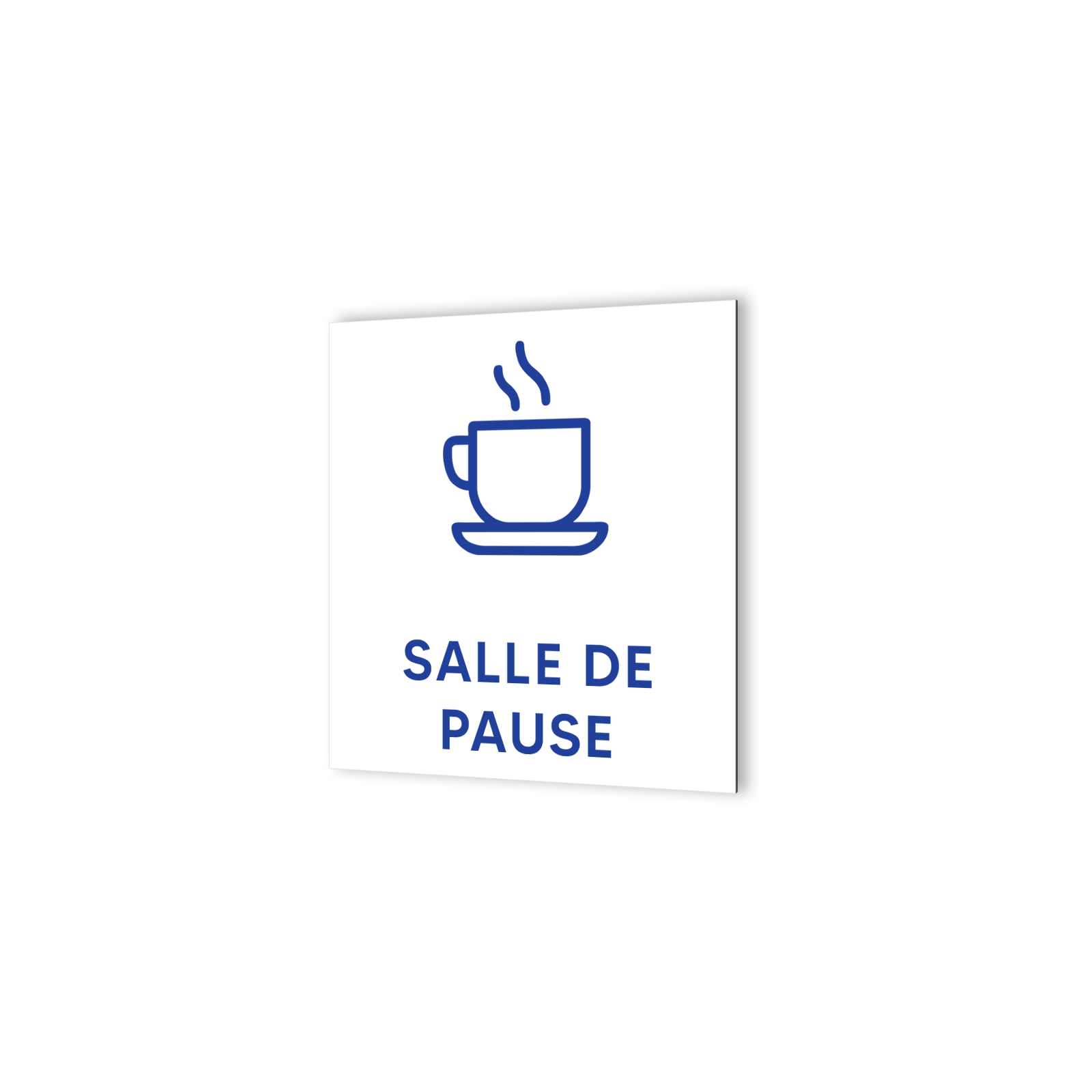 Pictogramme Salle de Pause - Panneau signalétique Dibond blanc - Picto ...