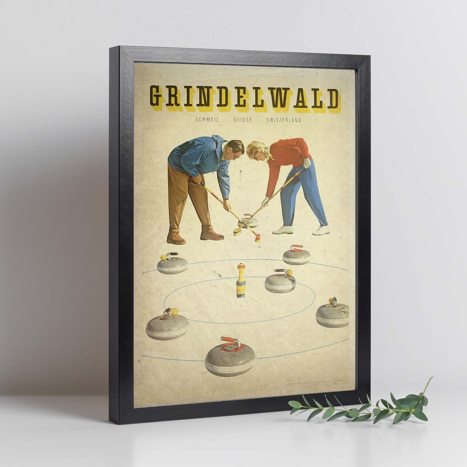 Poster Vintage De Curling. Con Imagenes Vintage Y De Publicidad Antigua ...