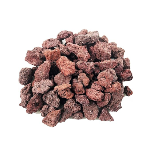 Piedra volcánica roja decorativa para jardín 10/25 mm 1 kg | Leroy Merlin