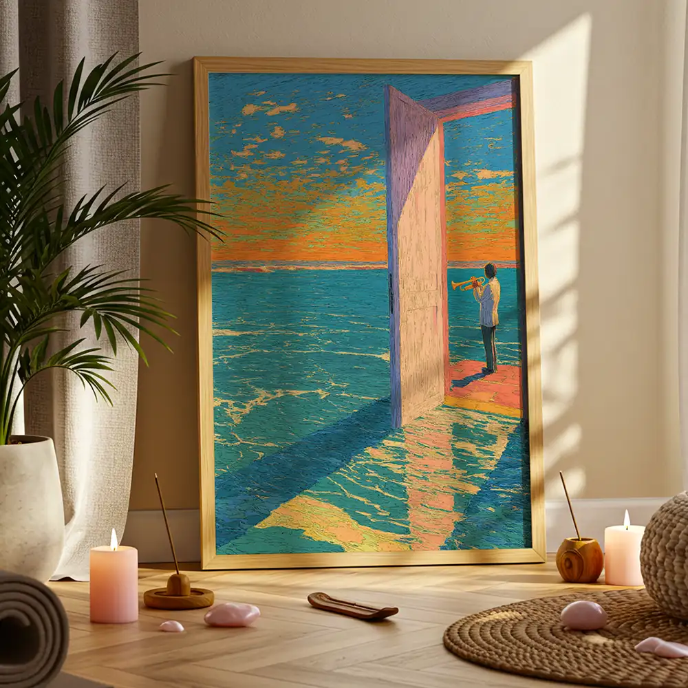 DekoArte – cuadro decorativo salón moderno 50x70 cm | cuadro con marco ...