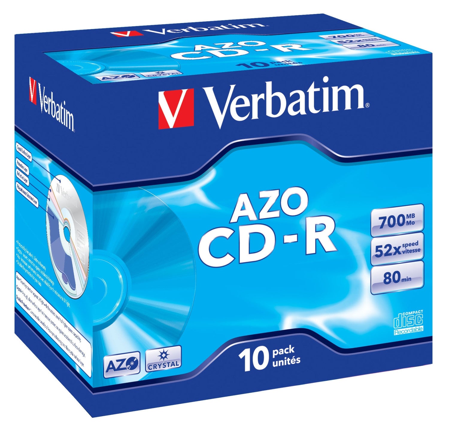 Verbatim Data Life Plus CD-R 700 MB CD Vergine 80 Minuti | Leroy Merlin