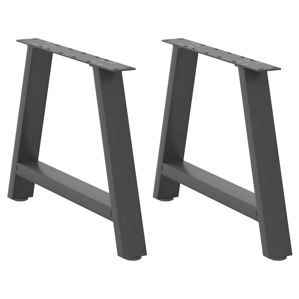 Pieds de table basse forme de A 2 pcs anthracite 60x(42-43) cm | Leroy ...