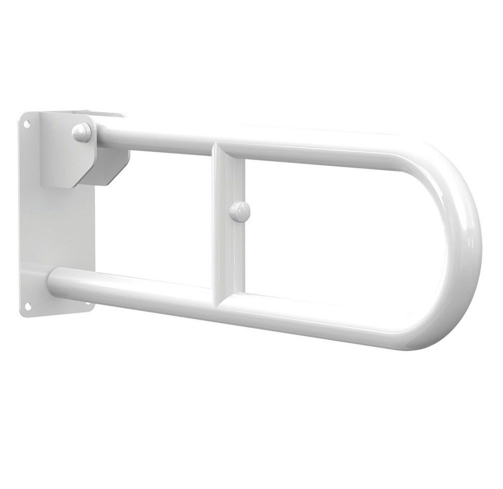 Barre de soutien pliante en acier pour salle de bains, blanc EH-WA-70 ...