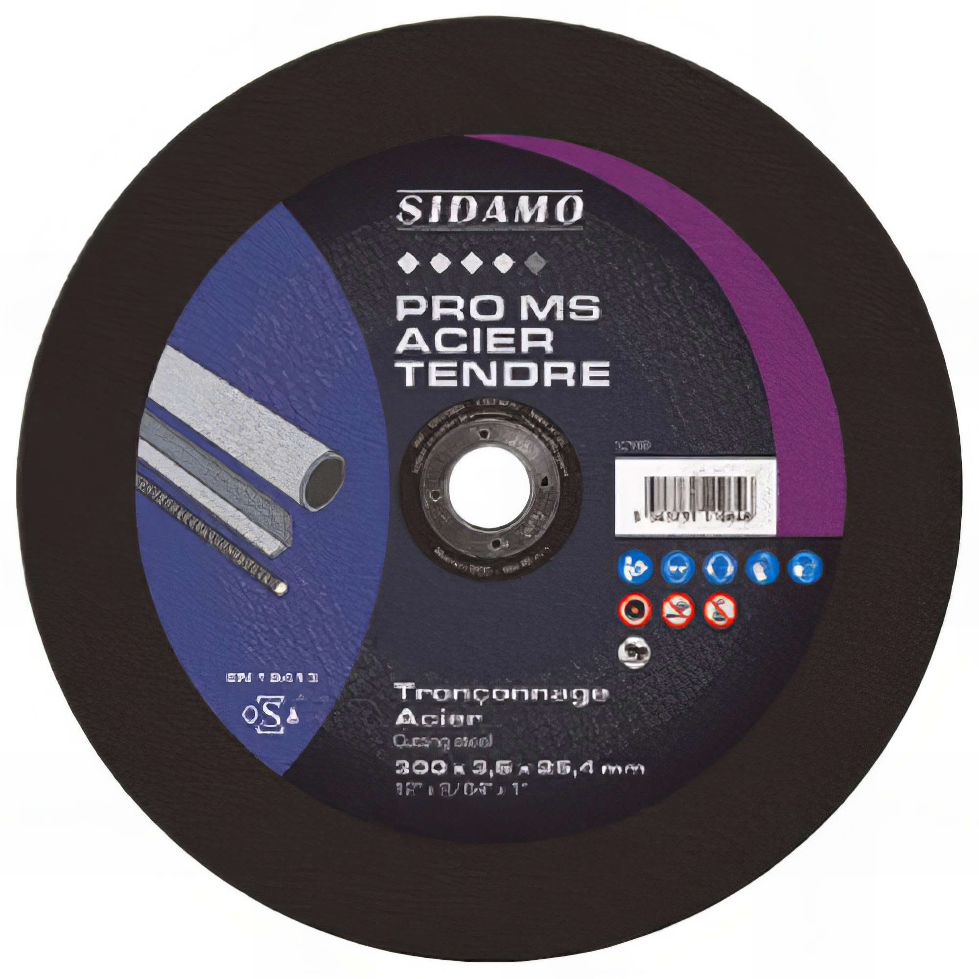Disque à tronçonner PRO MS ACIER TENDRE D. 300 x 3,5 x Al. 25,4 mm ...